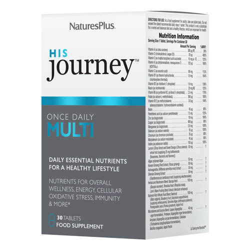 Natures Plus His Journey Multivitamin 30 Tablets - Health Matters